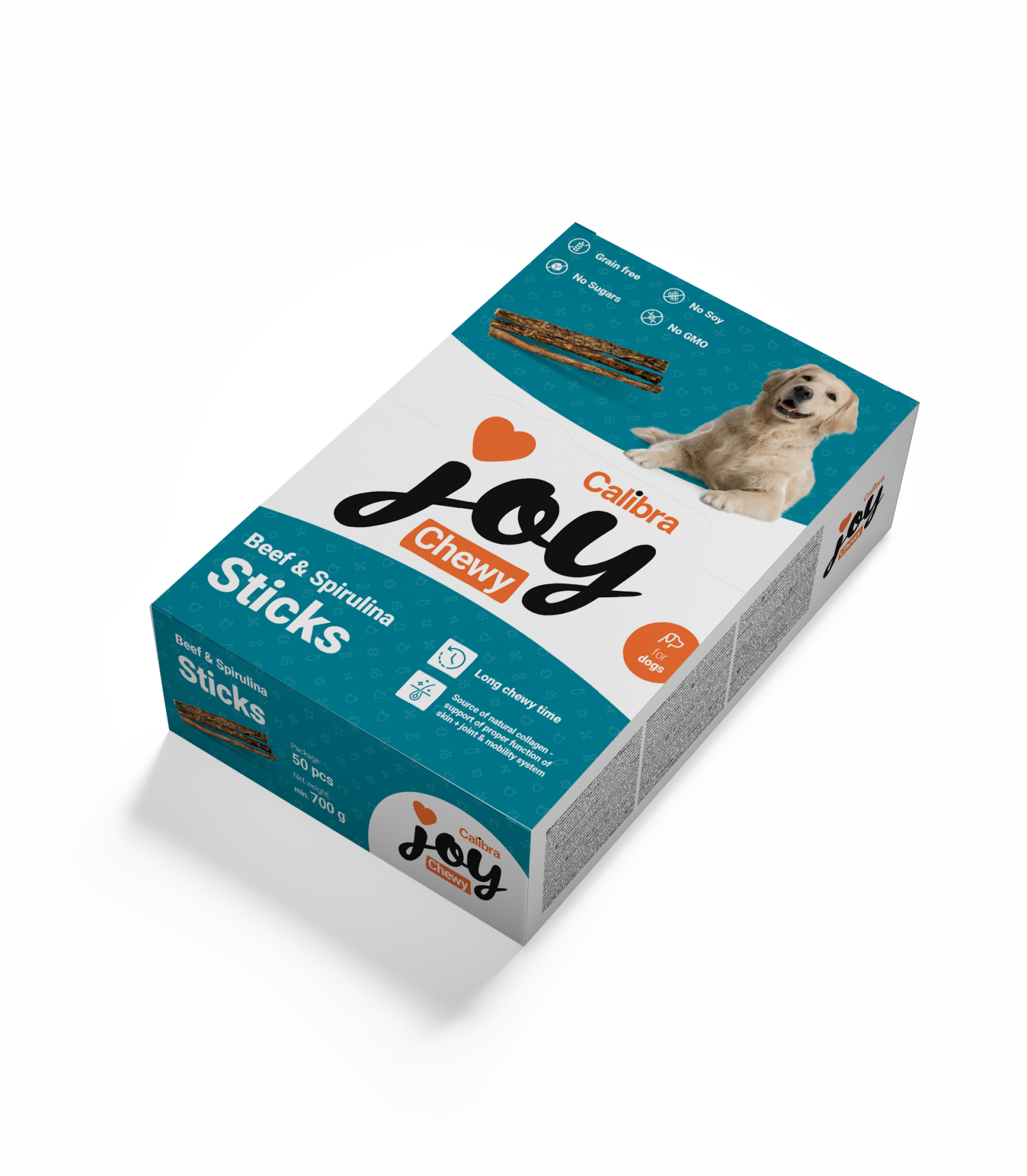 Calibra Dog Joy Chewy Beef & Spirulina Sticks | Calibra